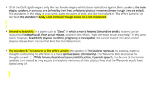 The wife's lament& wulf and eadwacer | PPTX | Poetry | Books and Literature