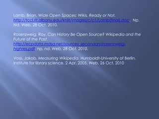 The Wiki and the Wikipedia: A Comparative Study | PPTX | Internet for ...