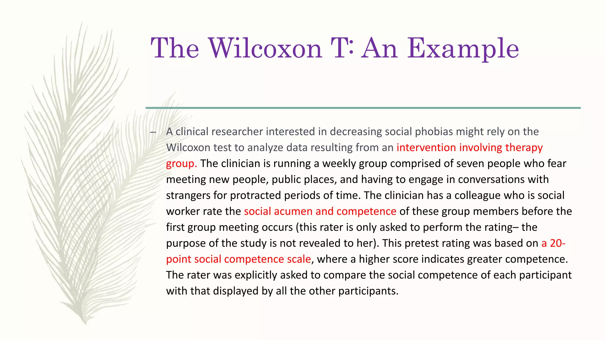 The wilcoxon matched pairs signed-ranks test | PPTX