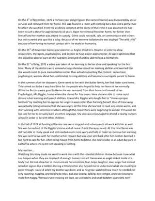 The wild child | DOCX