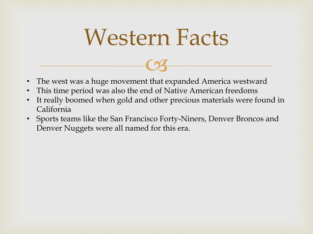 The wild west | PPTX