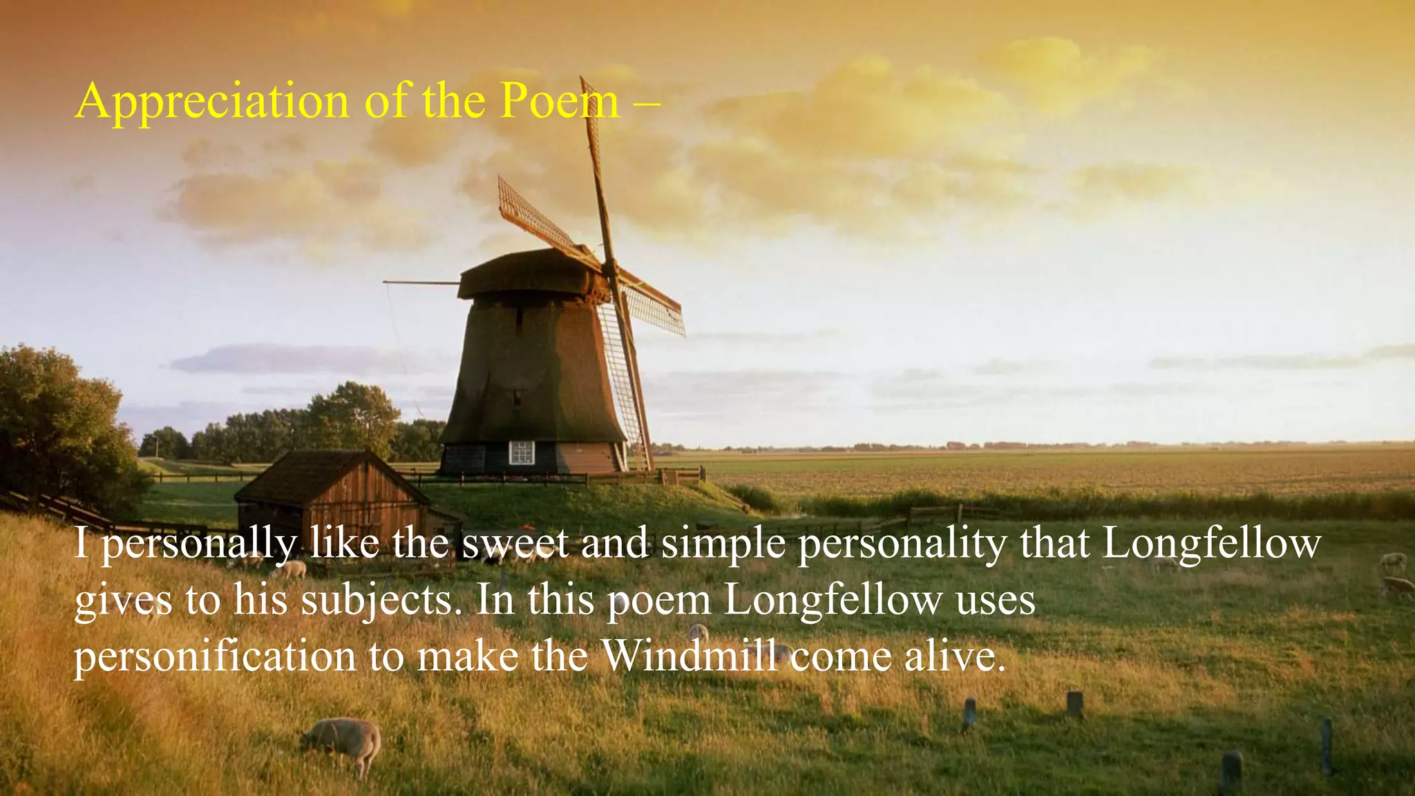 The Windmill poem | PPTX