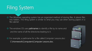 The windows hierarchy | PPTX