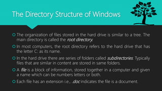 The windows hierarchy | PPTX