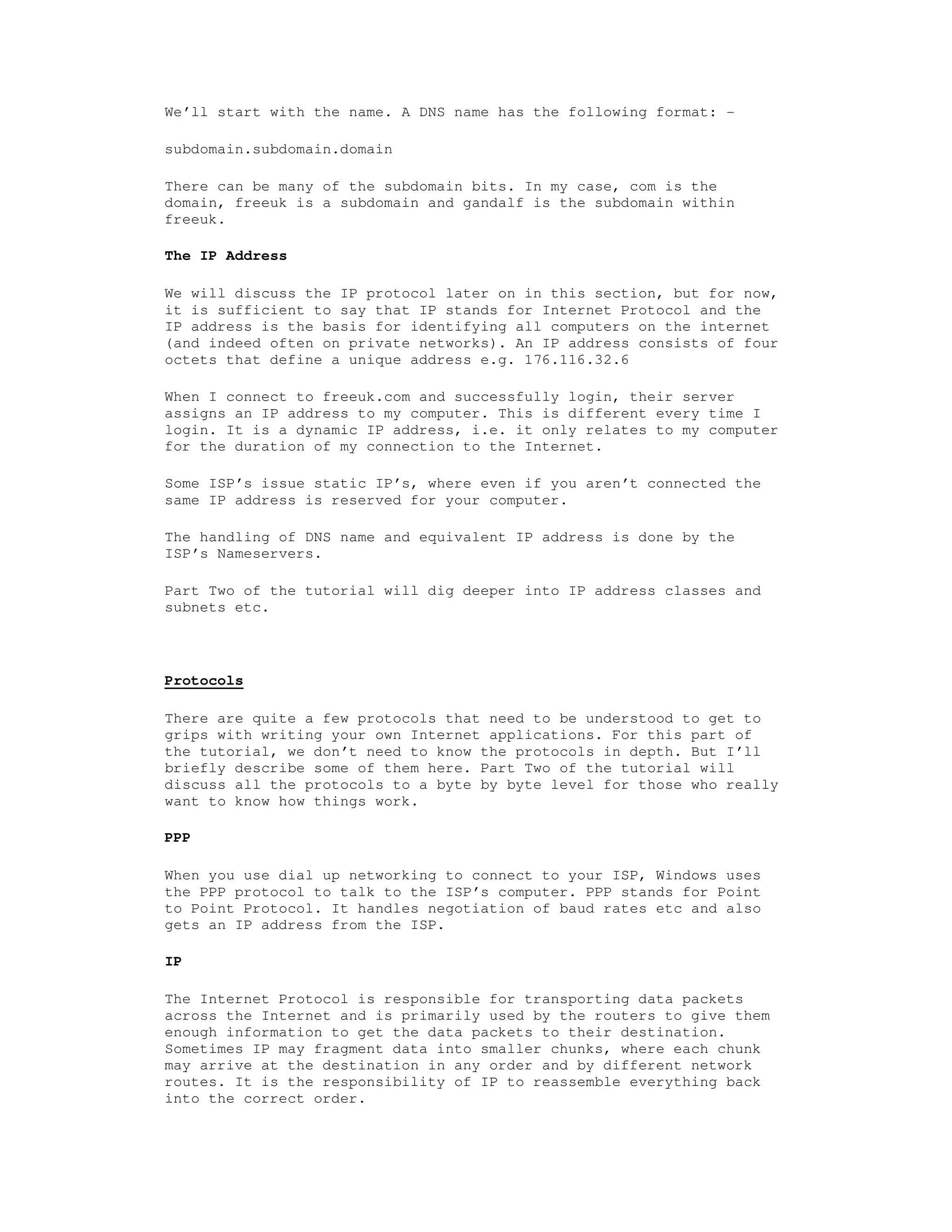 The windows socket | PDF | Internet for Beginners | Internet