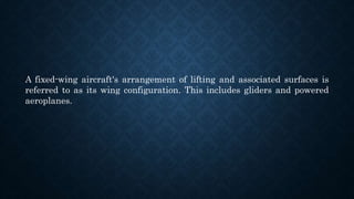 Wing configuration of aircrafts: The Basics | PPTX