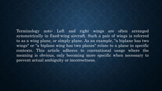 Wing configuration of aircrafts: The Basics | PPTX