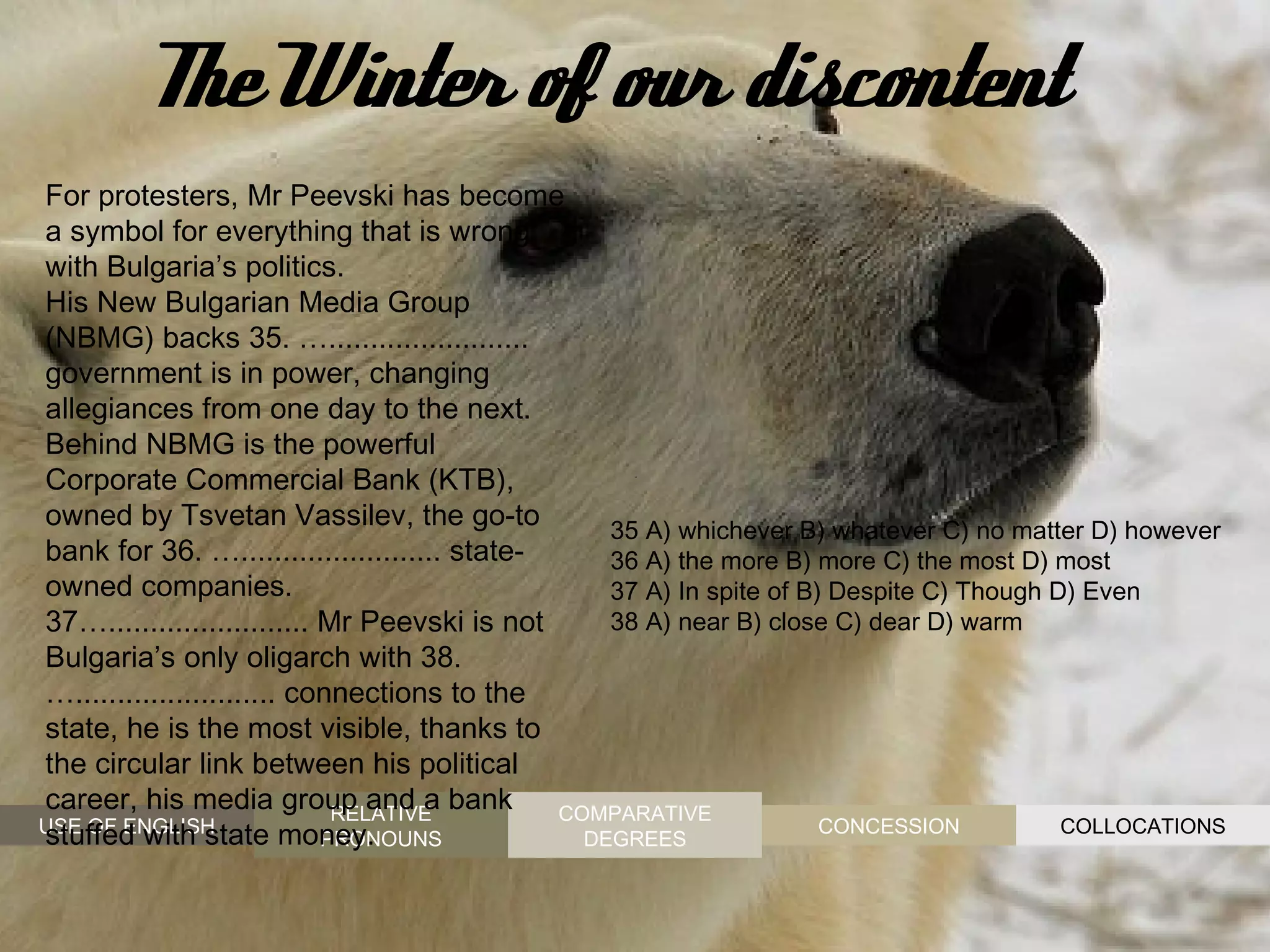 The winter of our discontent | PPT