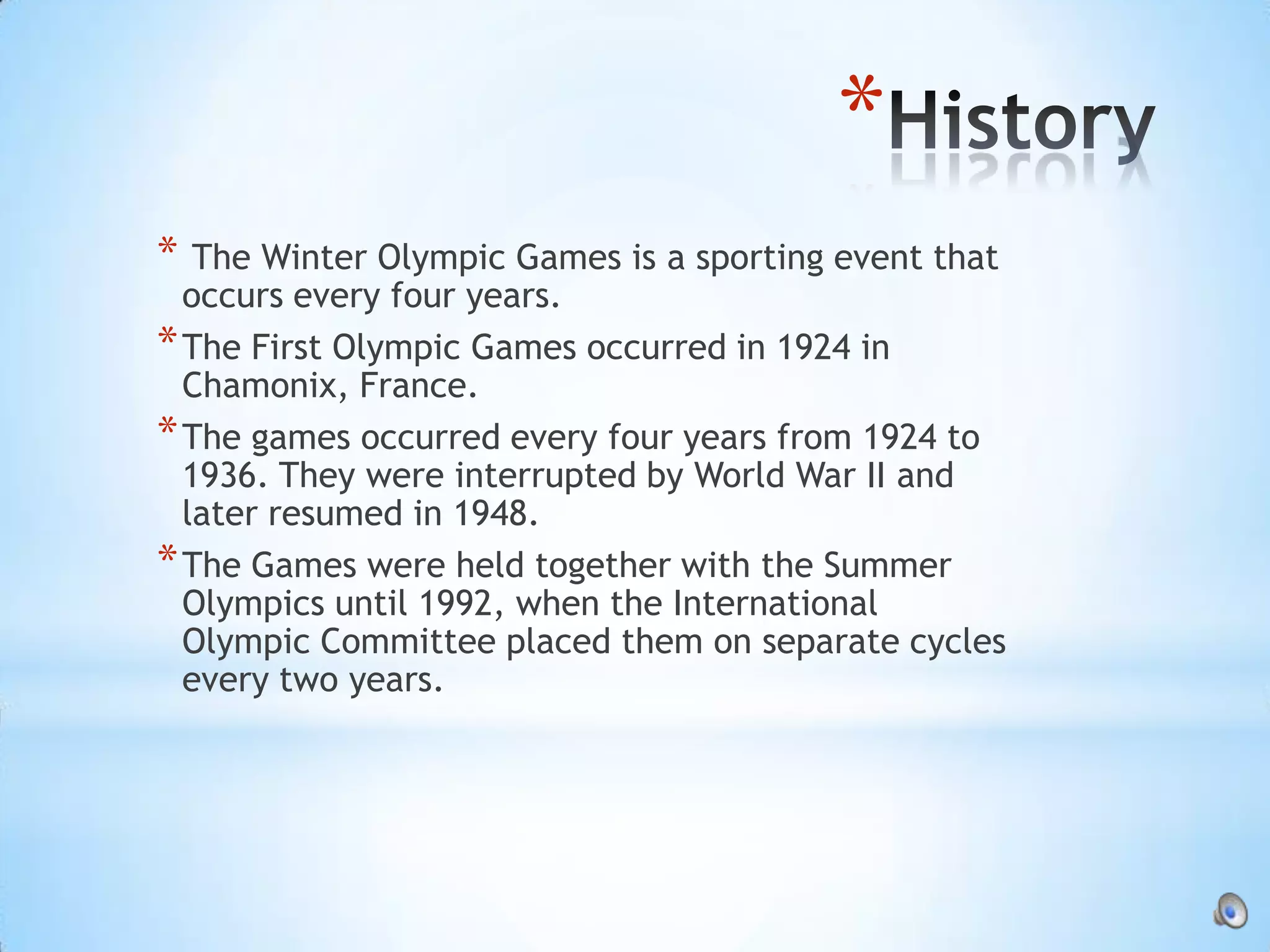 The winter olympics | PPTX