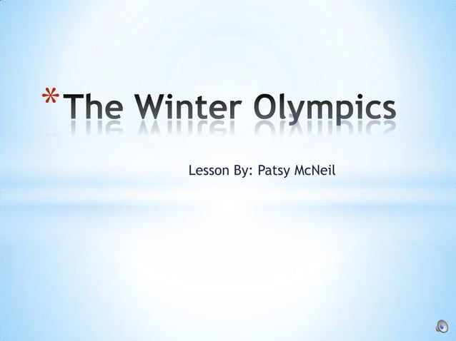 The winter olympics | PPTX