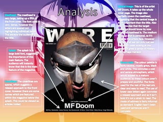 Music Magazine Analysis | PPTX