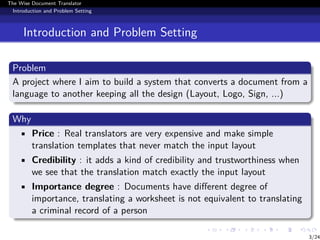 The wise doc_trans presentation | PDF
