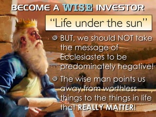 “How To Become A Wise Investor | PDF
