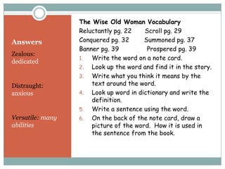 The Wise Old Woman | PPT