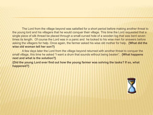 The wise old woman | PPTX