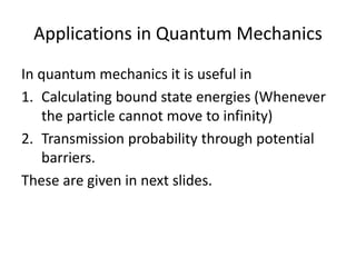 The wkb approximation.. | PPTX | Physics | Science