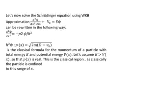 The wkb approximation | PPTX