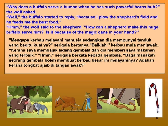 The Wolf, The Buffalo and The Shepherd ~ A Kids' Story with Life Lessons (Eng. & Malay).pptx