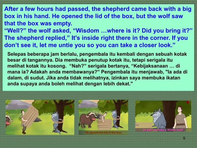 The Wolf, The Buffalo and The Shepherd ~ A Kids' Story with Life Lessons (Eng. & Malay).pptx