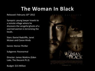 The Woman in Black - Trailer Analysis | PPTX
