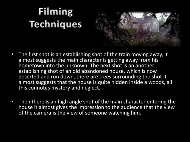 The Woman in Black - Trailer Analysis | PPTX