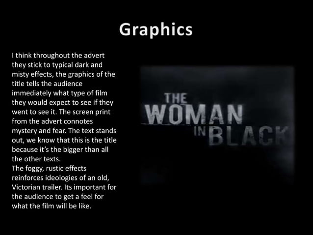 The Woman in Black - Trailer Analysis | PPTX