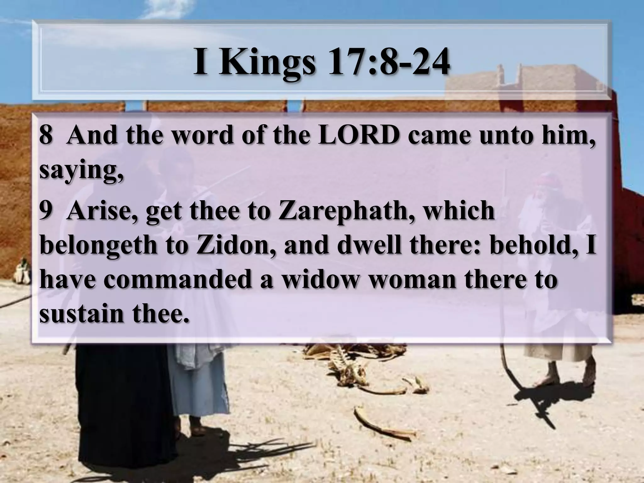 The woman of Zarephath | PPTX