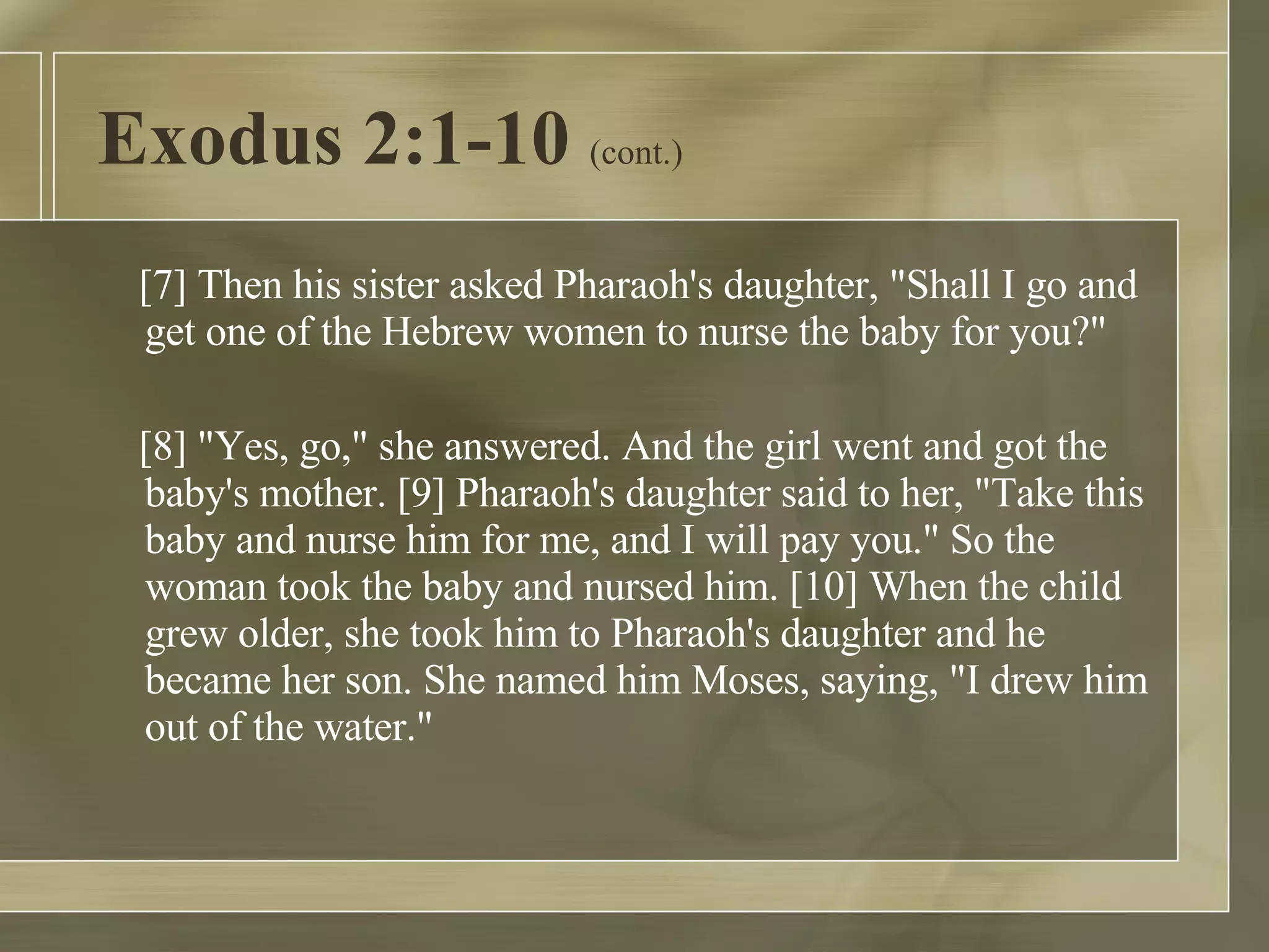 The Woman Who's Children Became Great | PPT