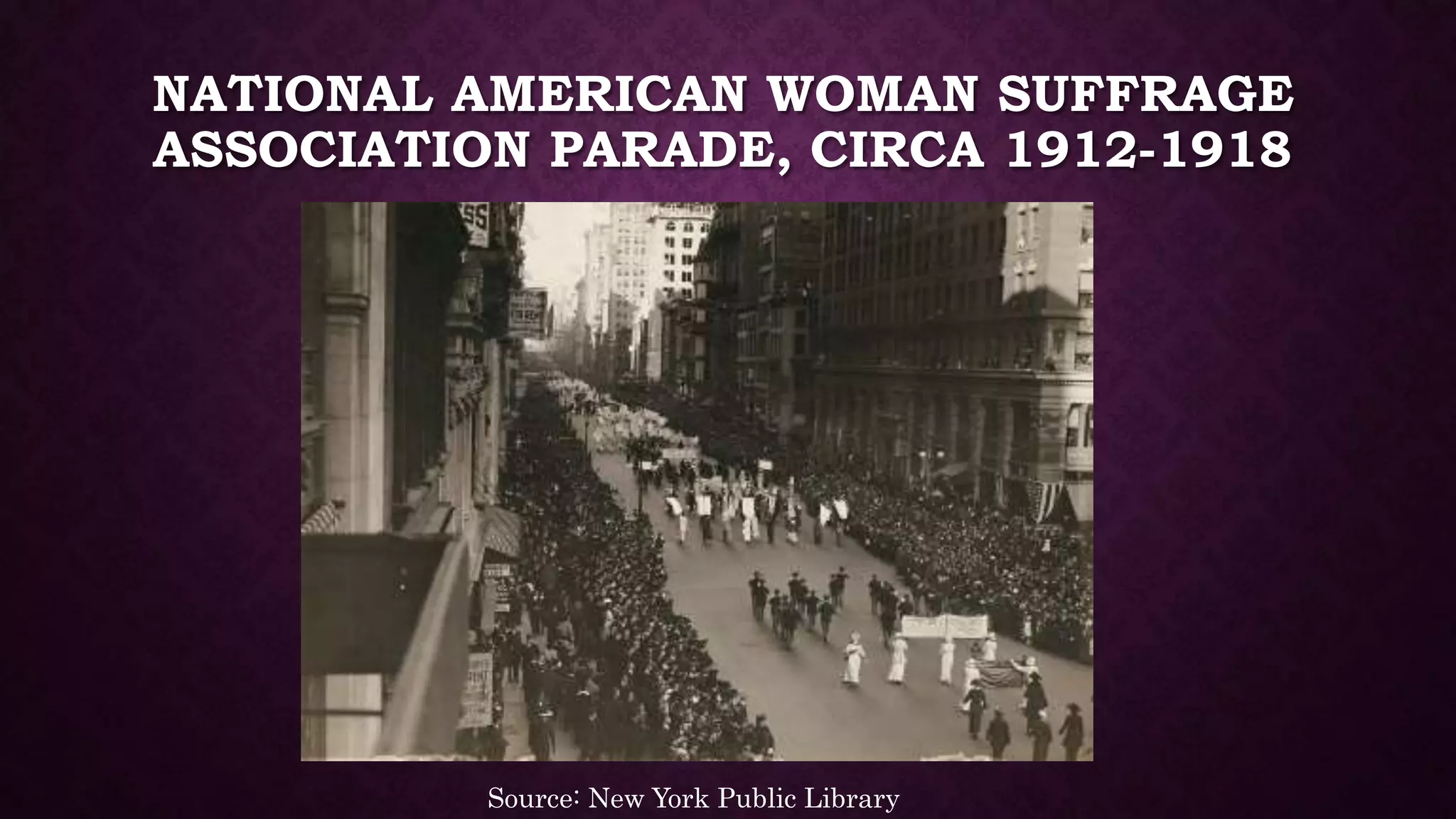 The Women’s Suffrage Movement | PPTX