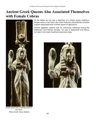 The Women Who Invented Writing and Ancient Egyptian Civilization | PDF