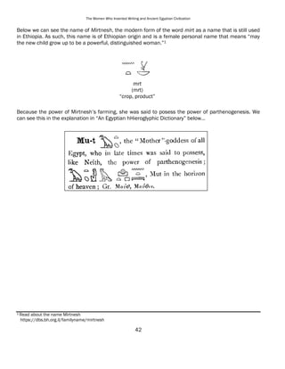 The Women Who Invented Writing and Ancient Egyptian Civilization | PDF