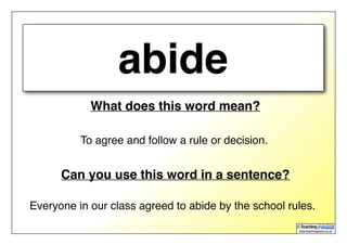 The Wonderful Words Pack | PPT