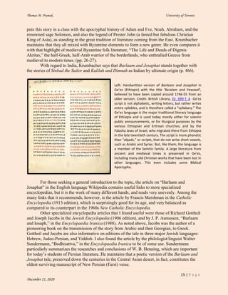 The Wonderous Tale of Barlaam and Josaphat | PDF