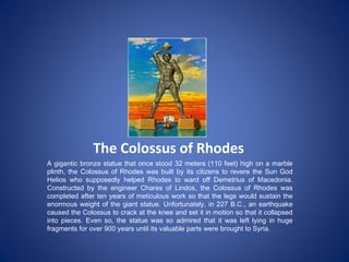 The wonders of the world | PPT
