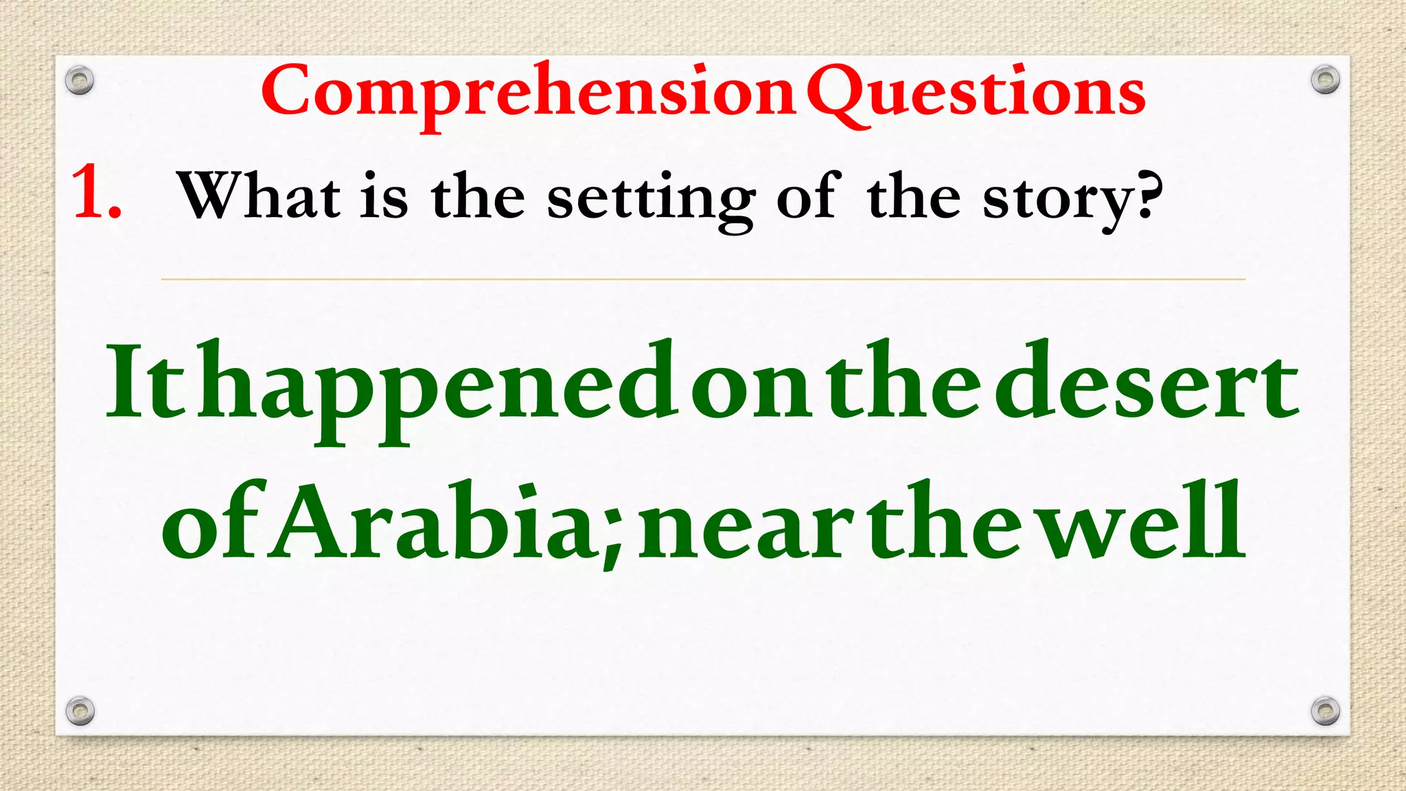 The Wonder Tree (lesson) | PPTX