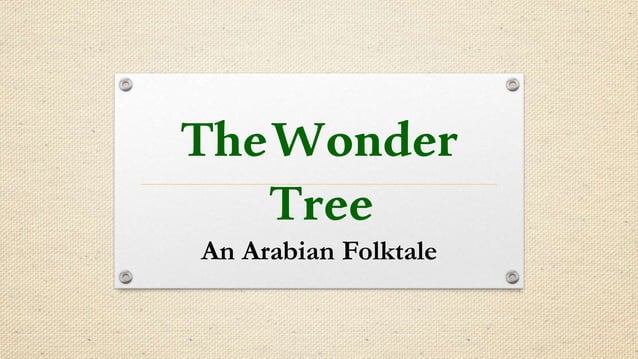 The Wonder Tree (lesson) | PPTX
