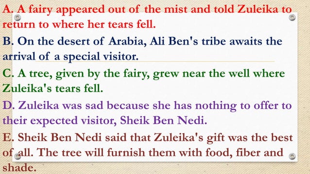 The Wonder Tree (lesson) | PPTX