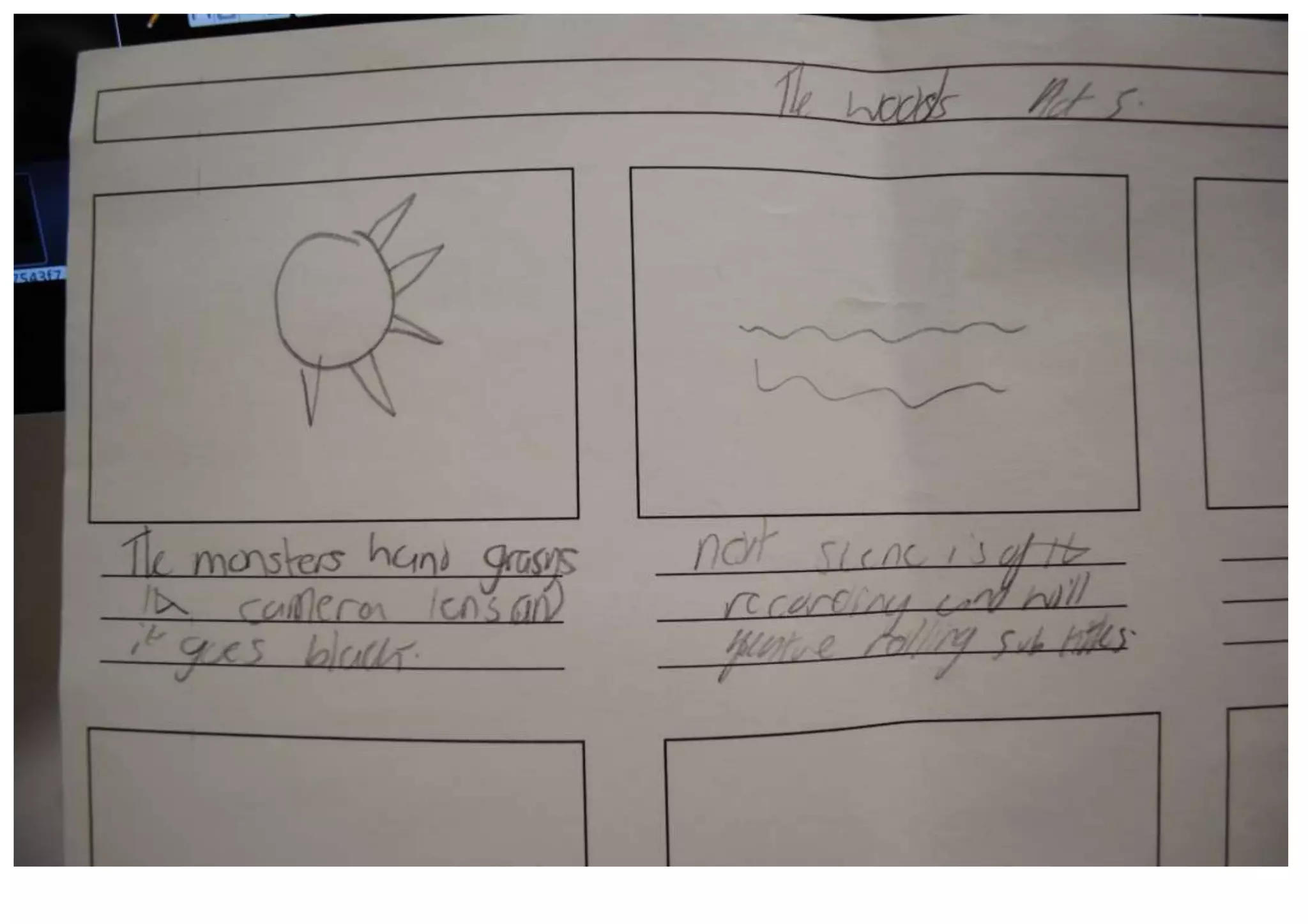G321 'The woods' story boards | DOCX