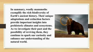 The Woolly mammoth.pptx( history stories) | PPTX