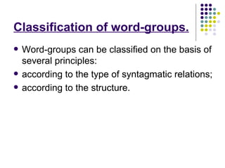 The word group theory | PPT