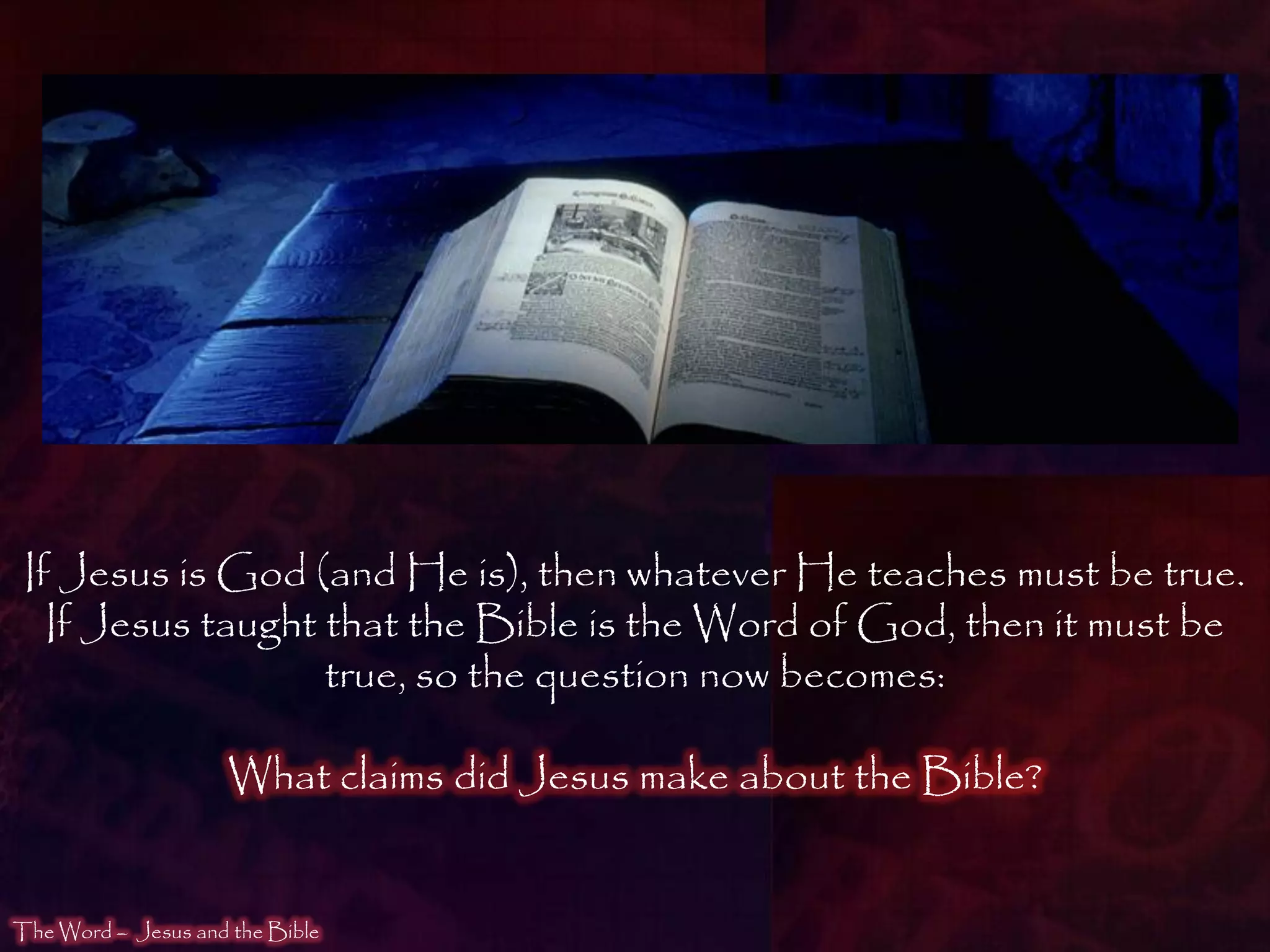 The Word - Jesus Christ And The Bible | PDF