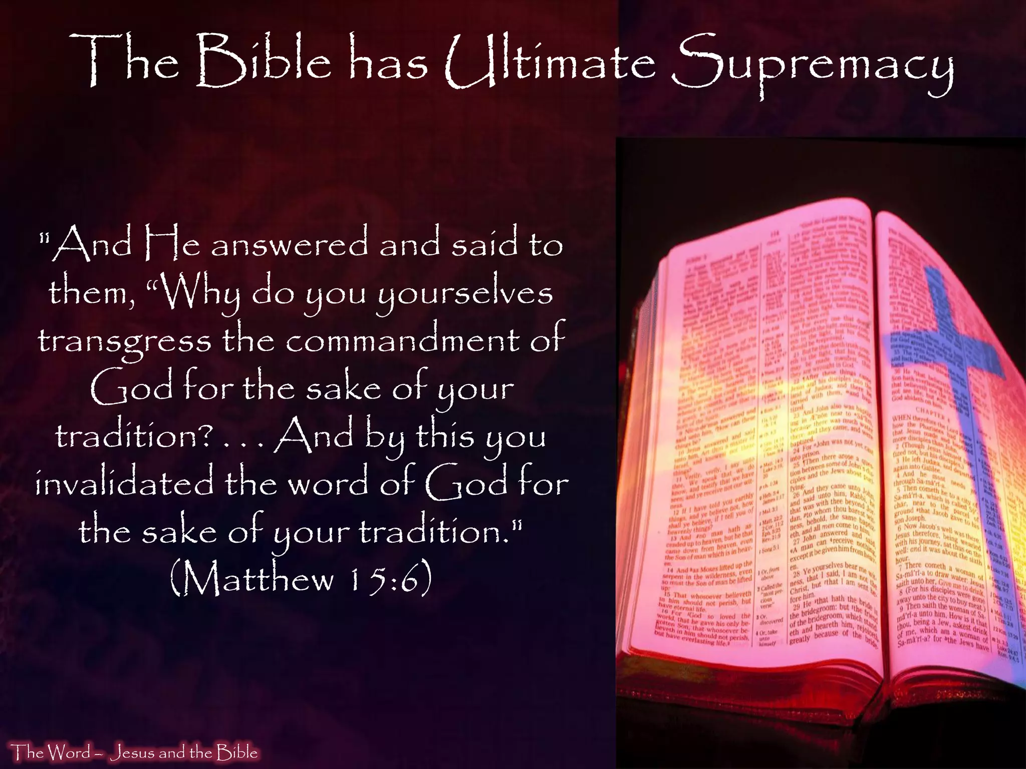 The Word - Jesus Christ And The Bible | PDF