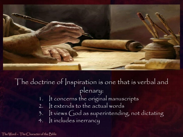 The Word - The Character Of The Bible