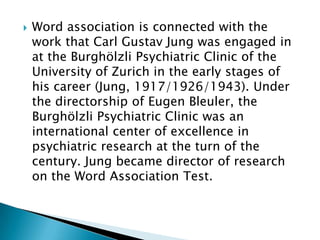 The word association test | PPTX