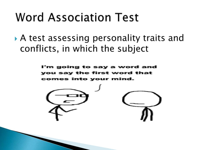 The word association test