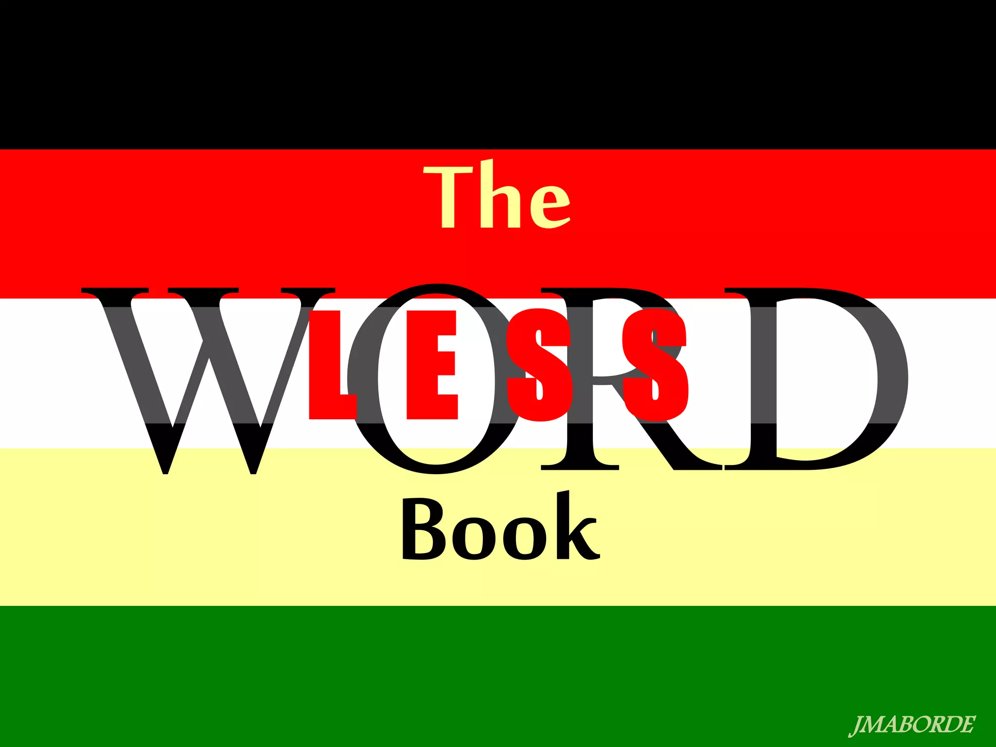 The Wordless Book | PPTX