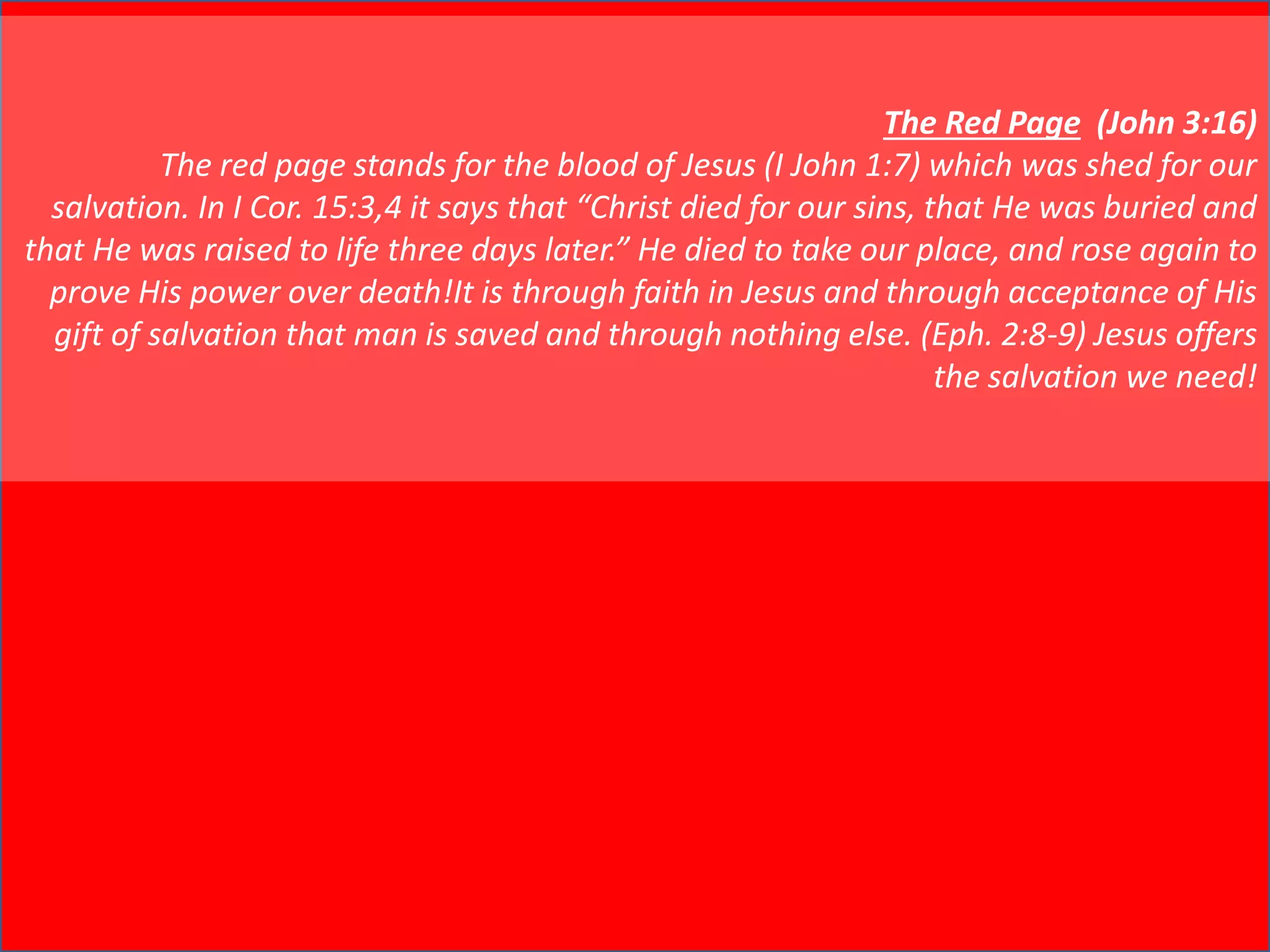 The Wordless Book | PPTX