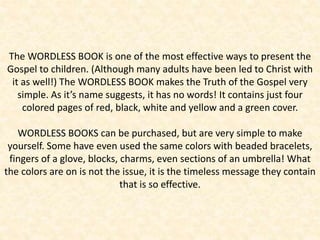 The Wordless Book | PPTX