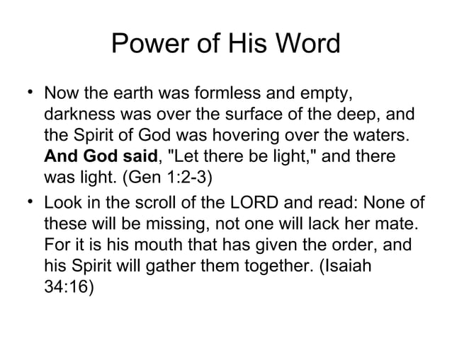 The word of god | PPT | Christianity | Religion & Spirituality