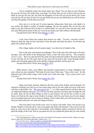 The Word of God about what defiles a man, what enters or what comes out ...